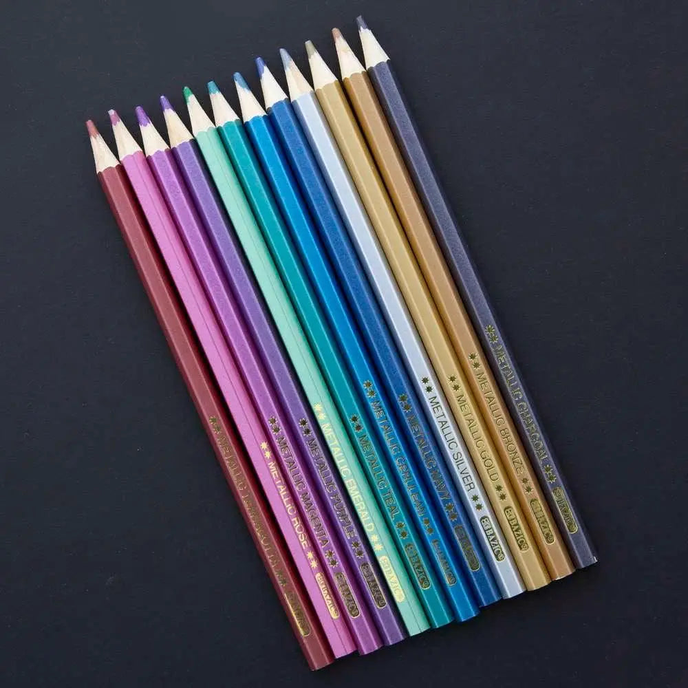 Metallic Colored Pencils - 12 Pencils - The Toys Room - Toy Store ...