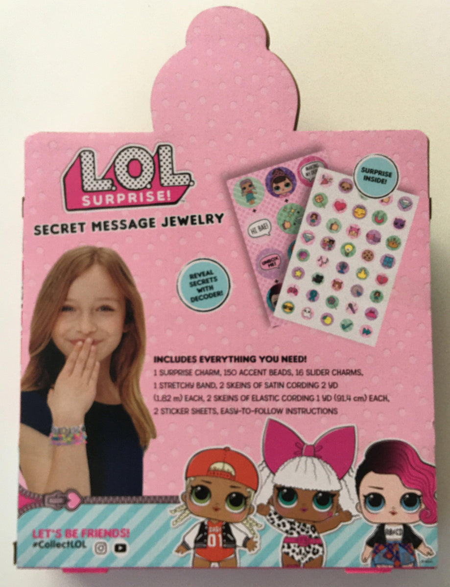 L.O.L. Surprise! Secret Message Jewelry - DIY Jewelry Making Craft Kit ...