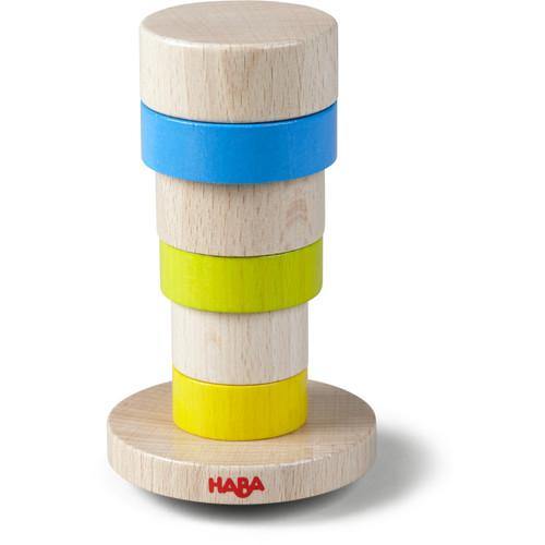 HABA Wobbly Tower Stacking Game Eco-friendly Wooden Blocks - TheToysRoom